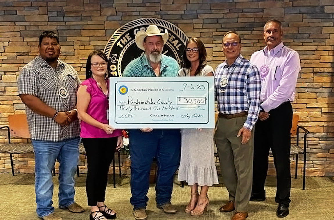 Choctaw Nation Community Partnership Fund awards $130,200 to Pushmataha County communities for ...